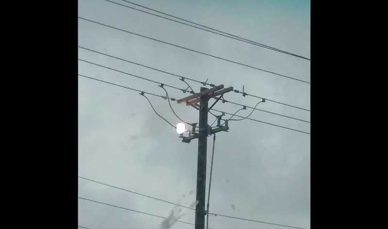 Power pole along 17th disconnected after arcing twice - East Idaho News