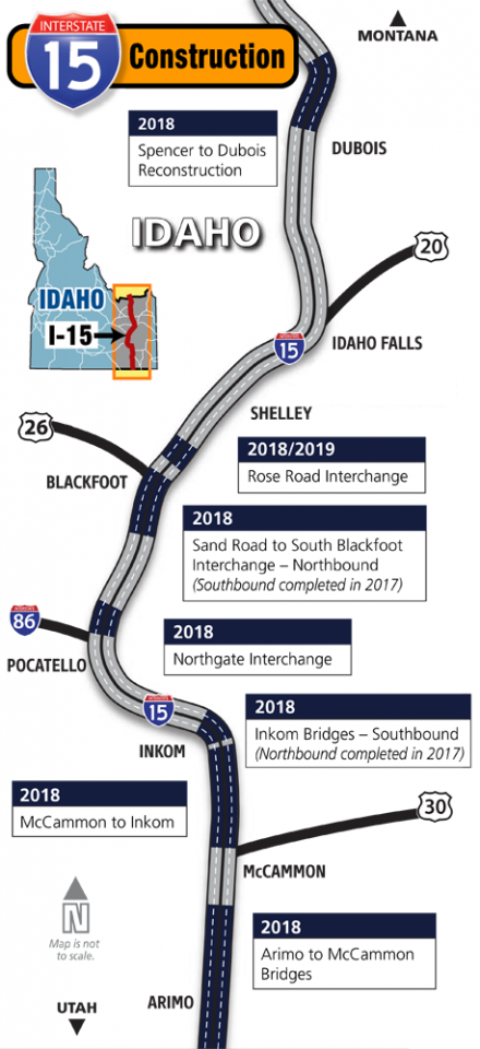 I-15 construction projects to resume soon - East Idaho News