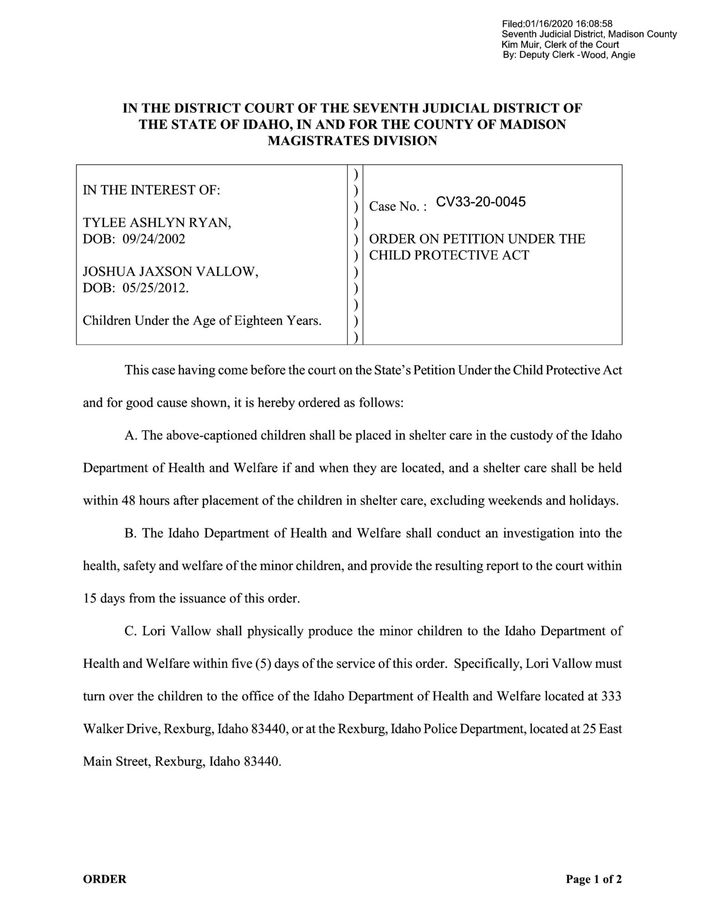 Greater Idaho Movement Petition