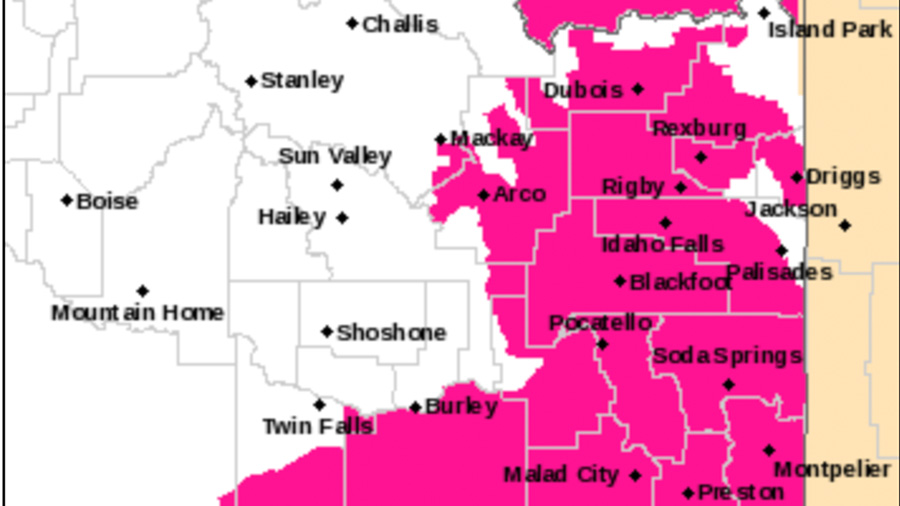 Red Flag Warning issued for most of eastern Idaho - East Idaho News