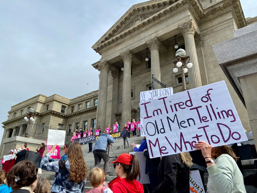 Thousands gather at the Idaho state capitol in Boise for an abortion ...